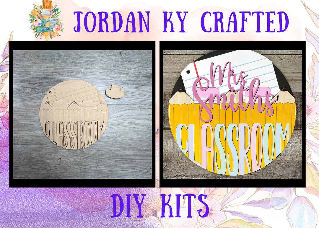 Classroom DIY Door Hanger, Teacher Door Hanger, Teacher Craft, School ...