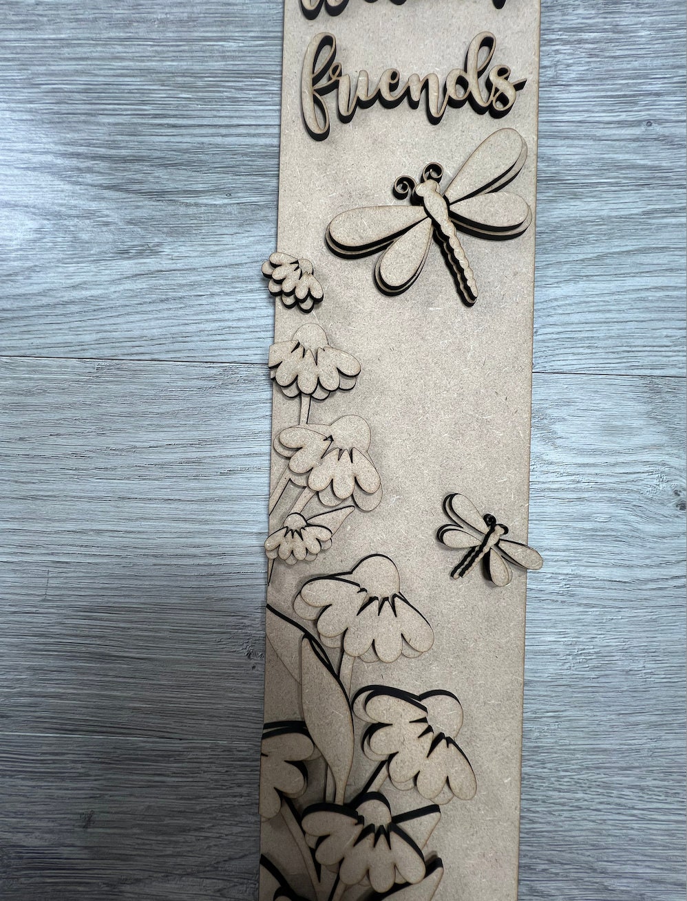 Dragonfly and Daisy DIY Porch Leaner, Spring Porch Leaner, - Etsy