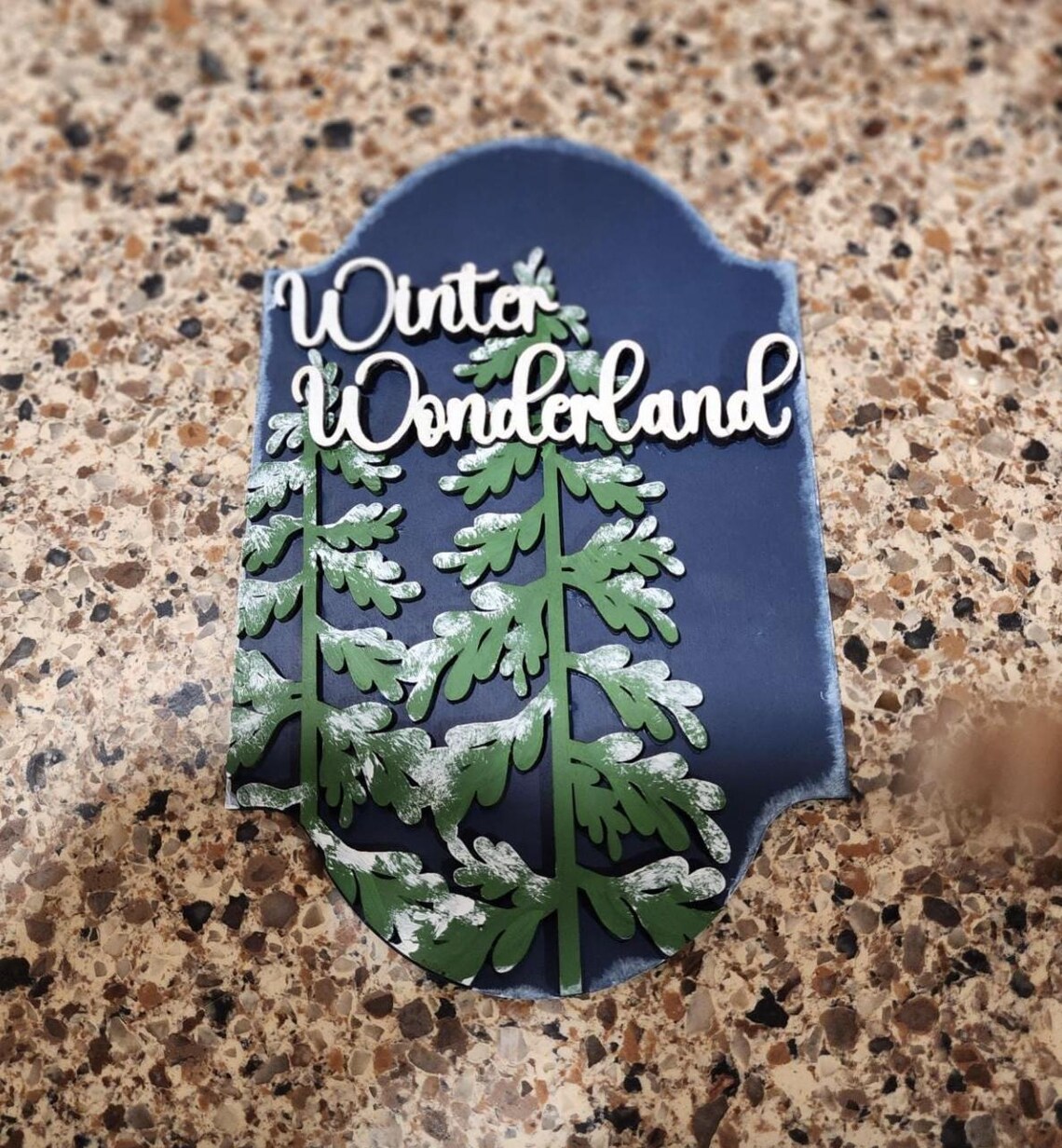 Artist Easel Winter Wonderland DIY Insert, Interchangeable Artist Easel ...