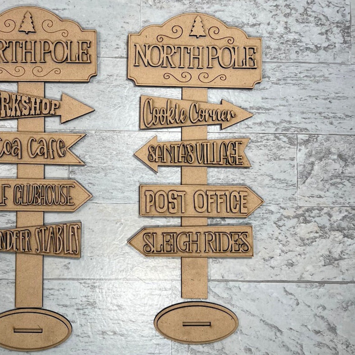 Christmas Street Signs, North Pole Street Signs, DIY Arrow Sign Kit ...