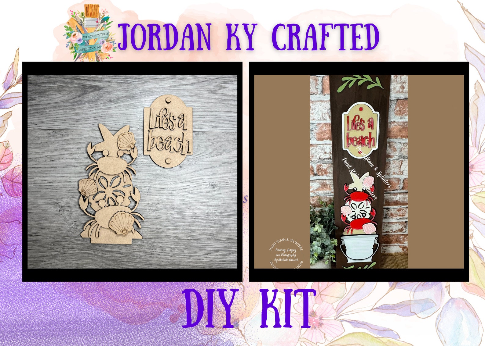 Bucket Crabs DIY Porch Leaner, Interchangeable Porch Leaner, Seasonal ...