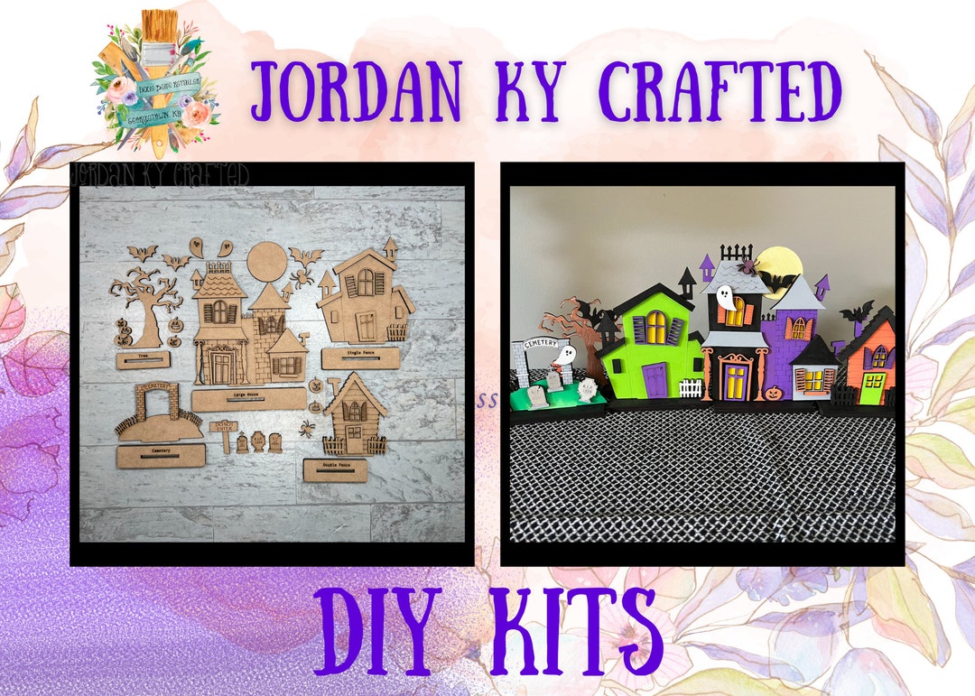 Eerie Haunted House DIY Kit, Halloween DIY Kit, Haunted House ...