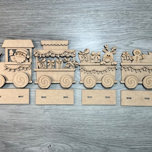 Santa Train DIY Kit, Holiday Train, Christmas Train, Santa Christmas ...