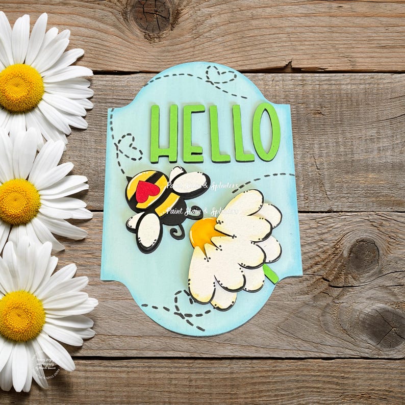 Artist Easel Hello Bee DIY Insert, Interchangeable Artist Easel ...