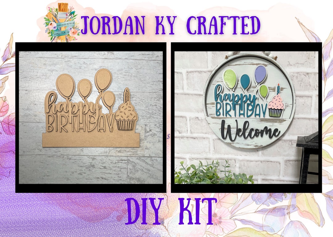 Happy Birthday Sign Insert Farmhouse Hanging Sign Party - Etsy