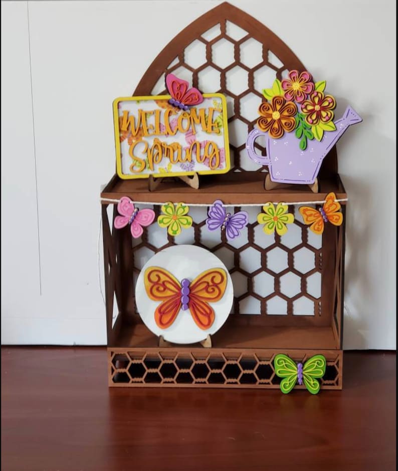 Chicken Wire Shelf Arched Display Rack Two Tier Display - Etsy