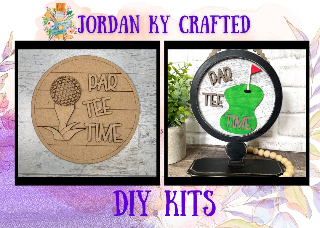 Golf Insert, Par Tee Time, Round Pedestal Sign, Interchangeable Round ...