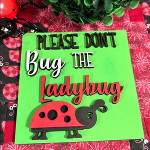 Ladybug Ladder Inserts, Good Luck Ladder Inserts, Insect Tiles, Love ...