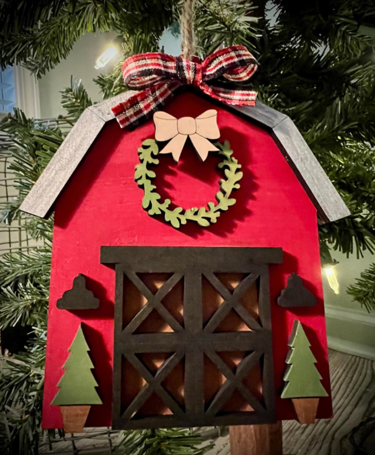 Country Christmas DIY Ornaments, Santa Display Craft, Christmas Display ...