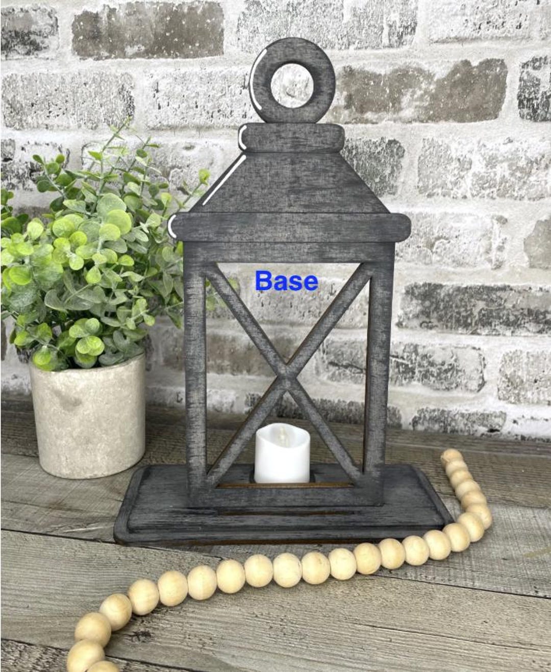 Lantern Base DIY Shelf Sitter, Interchangeable, Jordan Ky Crafted ...