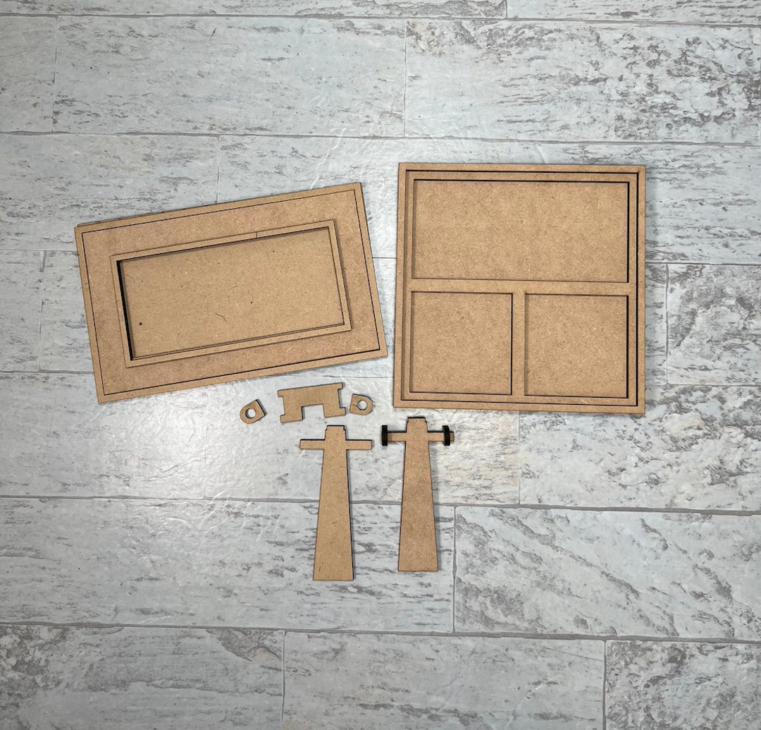 Mini Combo Sign Holder, Decorative Frames, DIY 2 Mini Frames, Combo ...