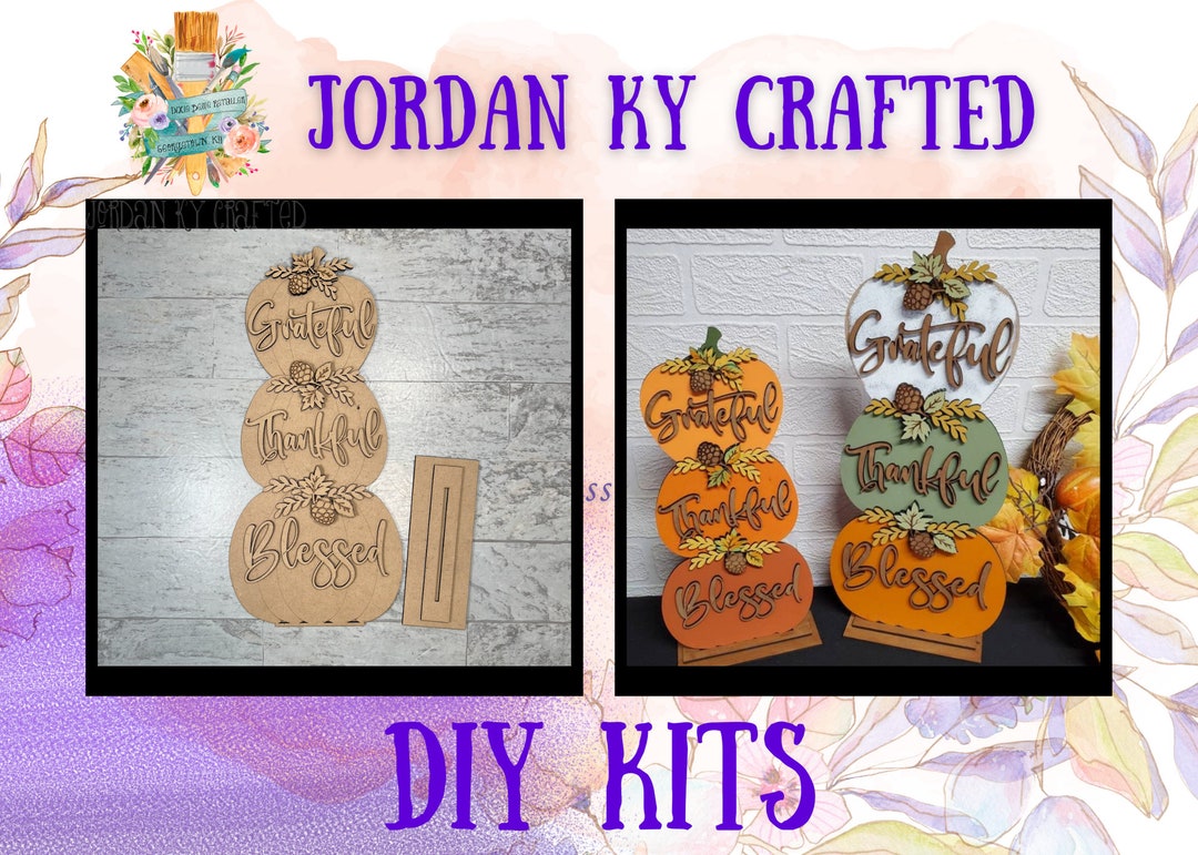 Fall Thankful Stacked Pumpkin, DIY Stacked Pumpkin, Autumn Pumpkin ...