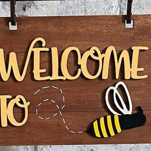 Welcome to Our Beehive Signs, Easel Bee Signs, Interchangeable Signs ...
