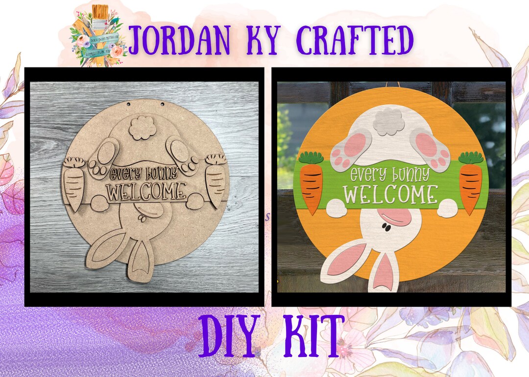 Every Bunny DIY Door Hanger, Bunny Door Hanger, Easter DIY Door Hanger ...