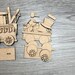Winter Train DIY Kit, Snowman Train, Hot Cocoa Train, Christmas Craft ...