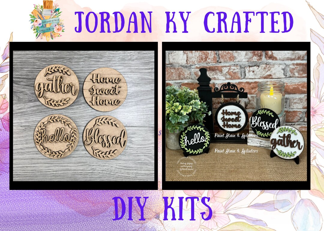 3" Seasonal Round Farmhouse Round Signs, DIY Seasonal Rounds, - Etsy