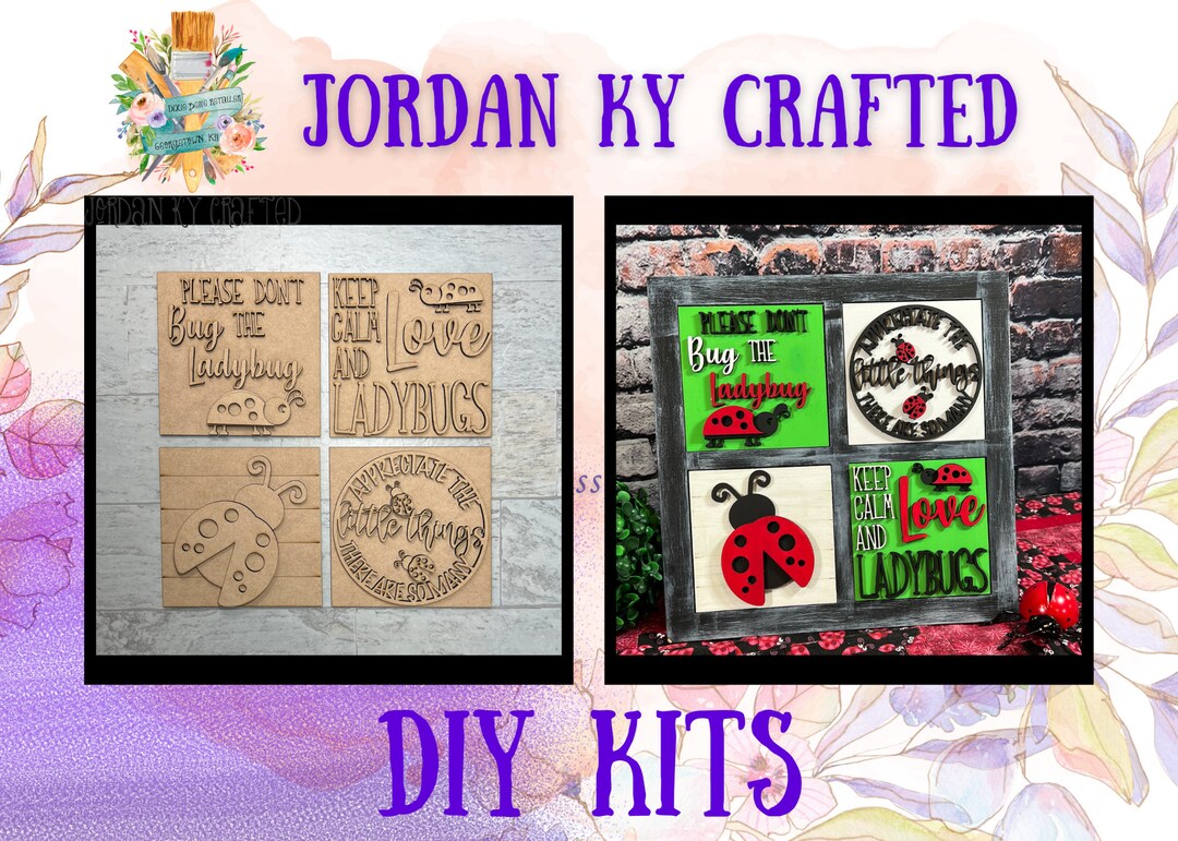 Ladybug Ladder Inserts, Good Luck Ladder Inserts, Insect Tiles, Love ...