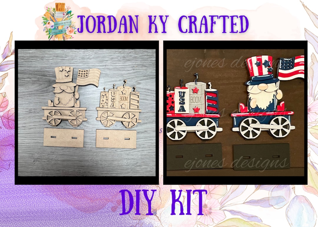 July 4th Train DIY Add-on Kit, July 4th Train, Uncle Sam Craft, July ...