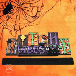 Trick or Treat DIY Word Block, Halloween Word Block, - Etsy