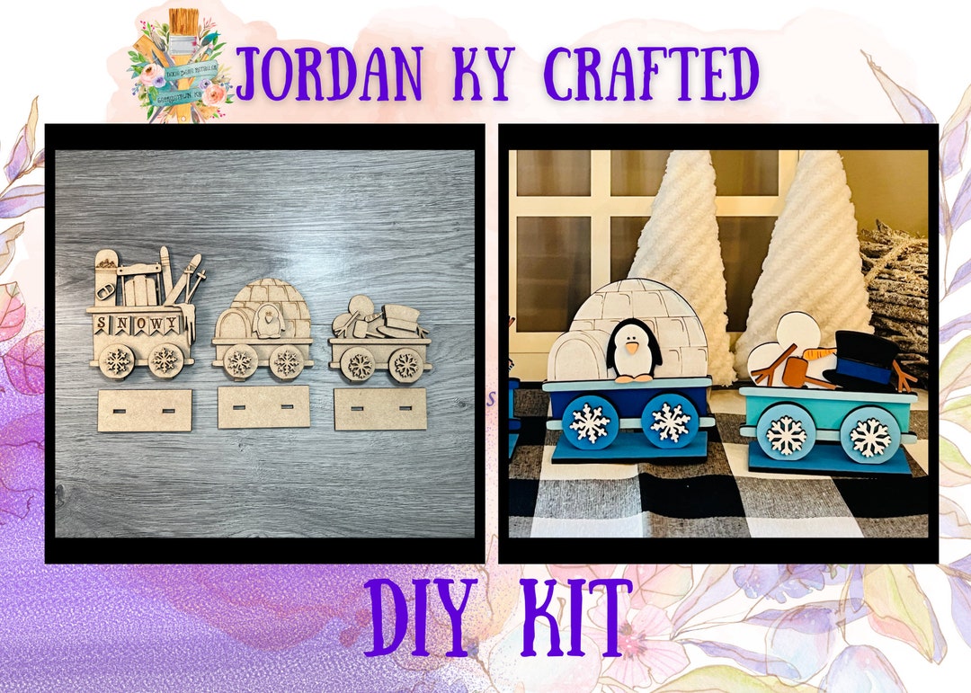 Winter Train Add-on DIY Kit, Snowman Train, Christmas Craft, Winter ...
