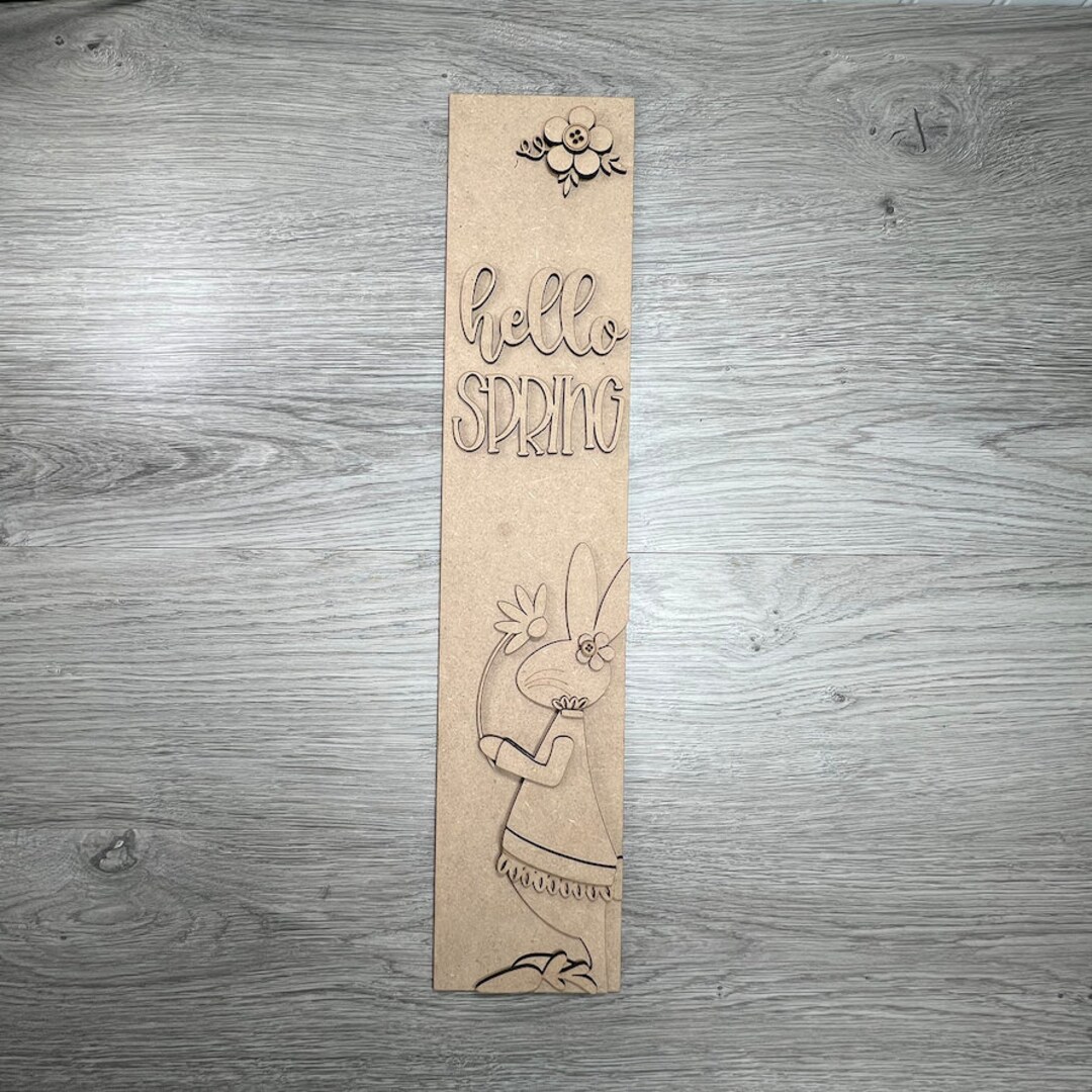 Bunny Couple Girl DIY Porch Leaner, Spring Porch Leaner, Bunny Leaner ...