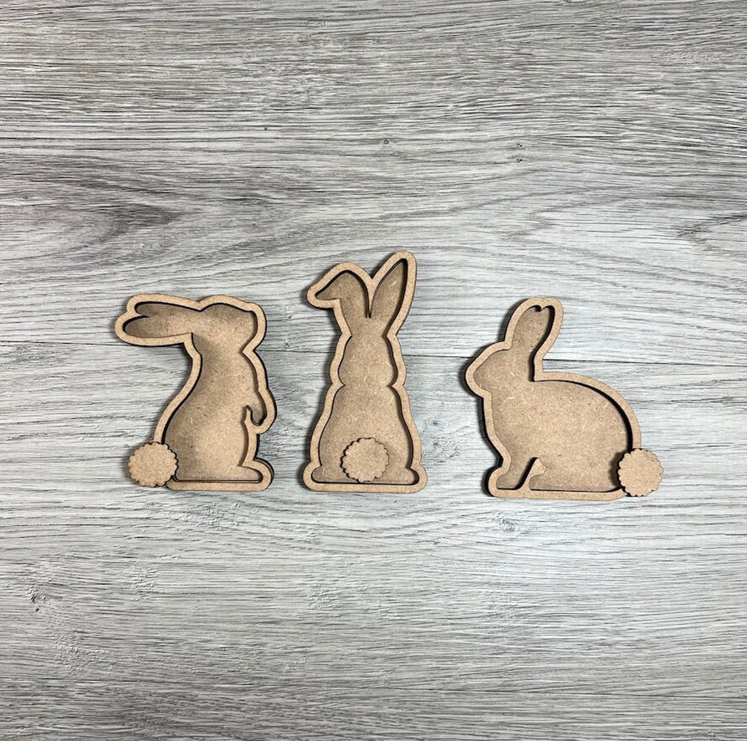 Moss Bunnies DIY Shelf Sitter, Bunny Sitters, Standing Bunnies, Rabbit ...