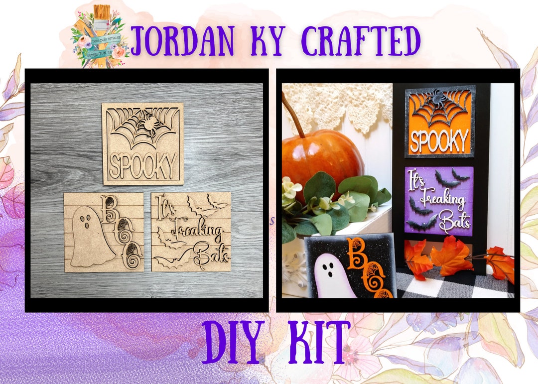Spooky DIY Ladder Tiles, Halloween Ladder Inserts, Halloween Tiles, It ...
