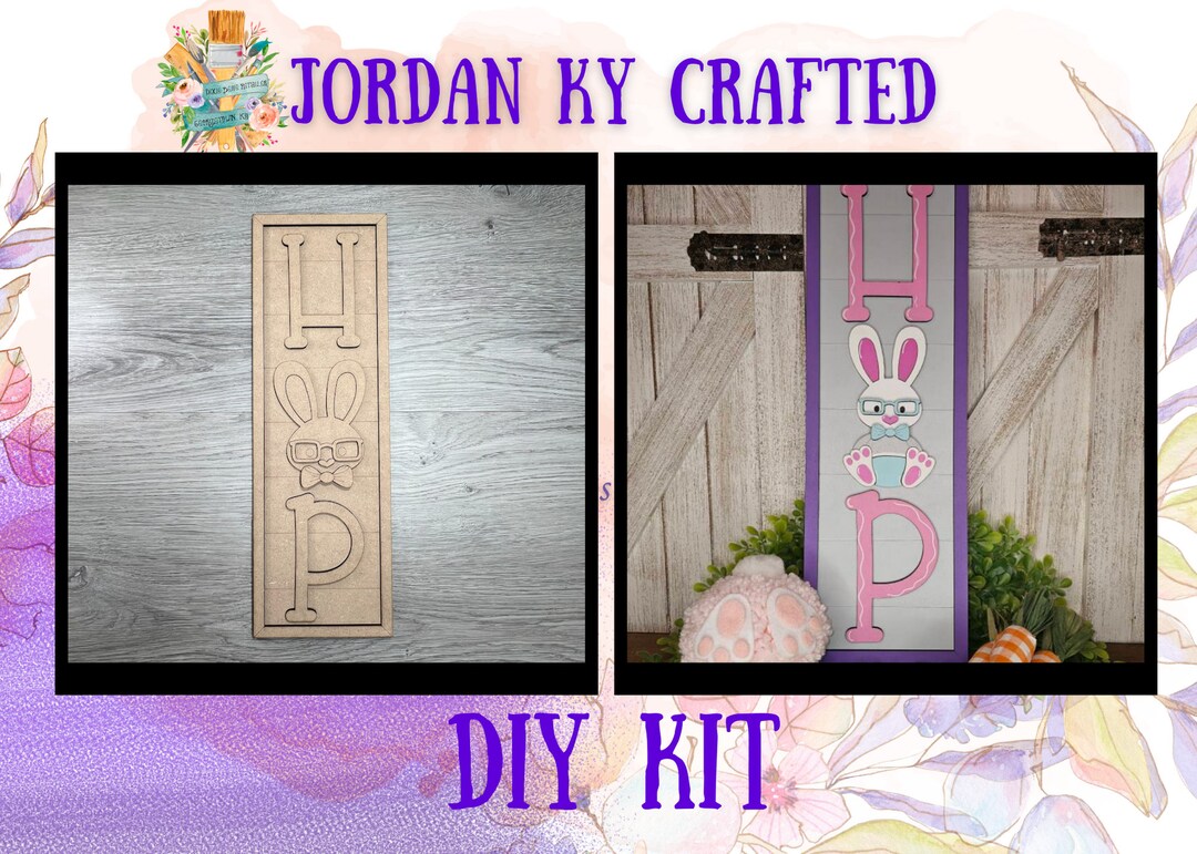 Hop DIY Signs, Easter Sign, DIY Sign Craft, Leaning Signs, DIY Easter ...