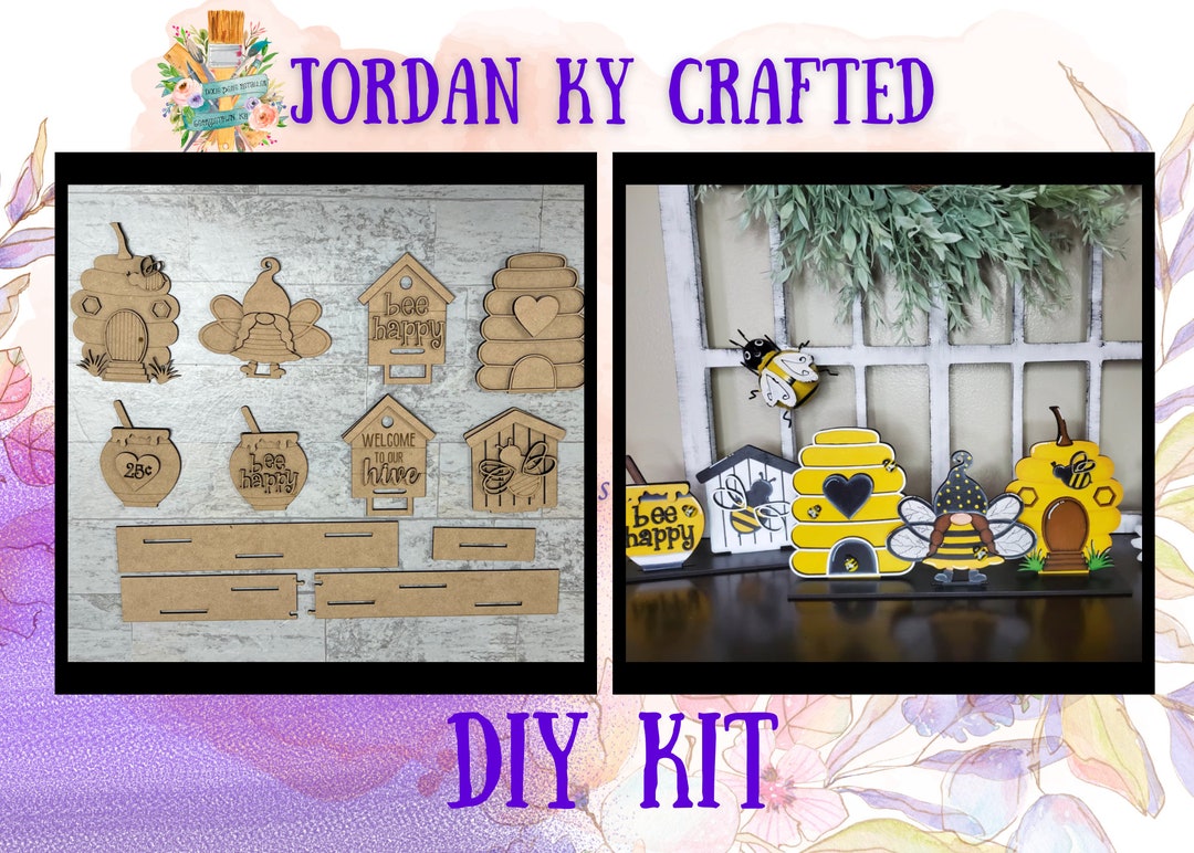 Beehive Houses DIY Centerpiece, Bee House Row Craft Kit, Beehive House ...