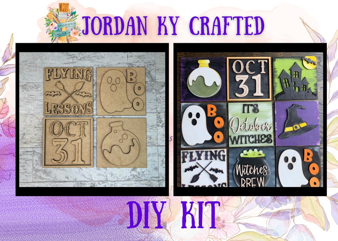 4" Tile Halloween October 31 DIY Inserts - Etsy