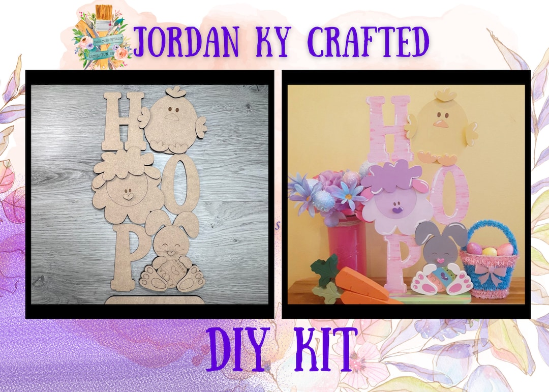 Easter Hop DIY Door Hanger, - Etsy