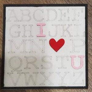 Love Valentine's Day DIY Ladder Tiles, Valentine Interchangeable Signs ...