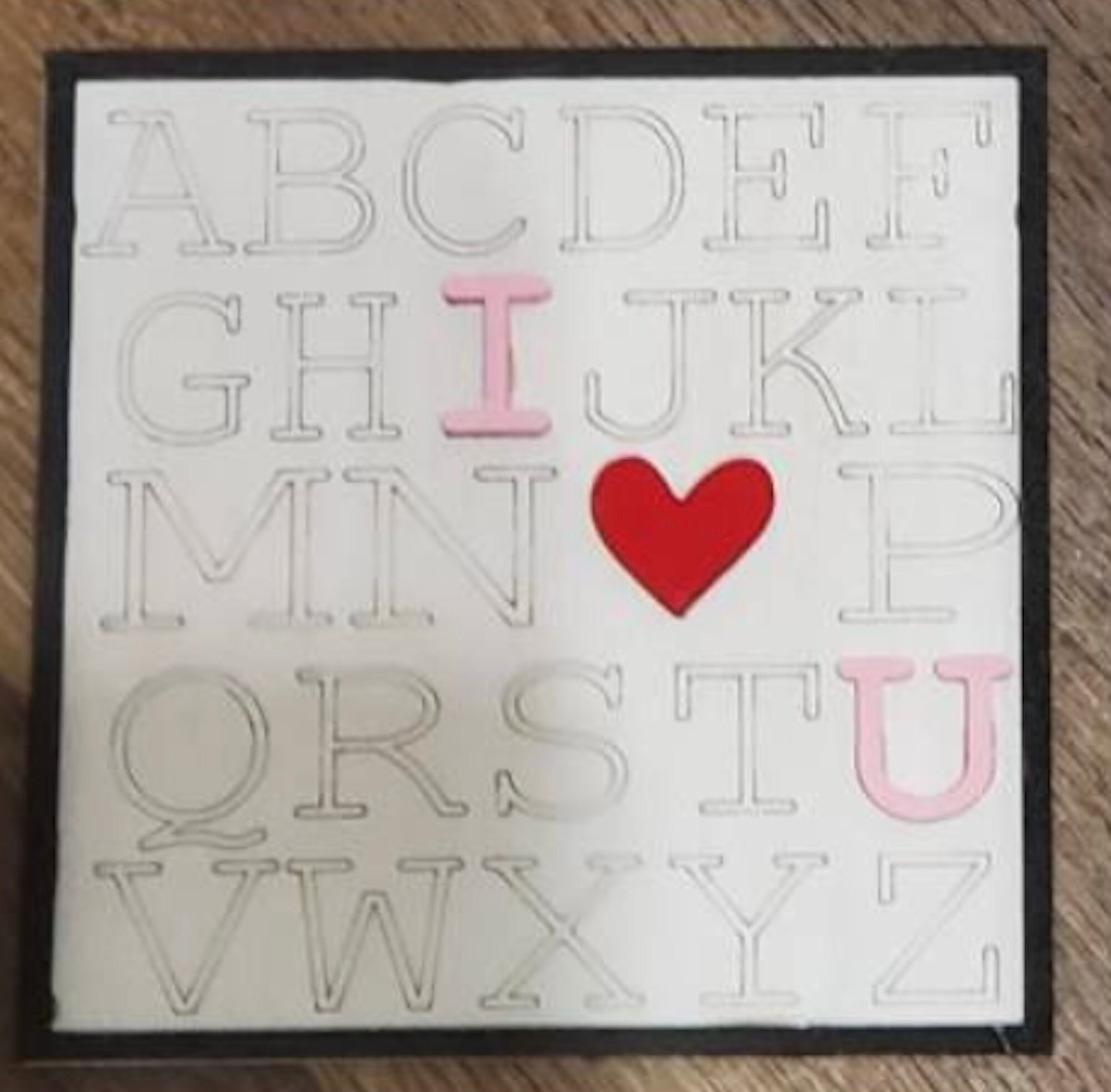 Love Valentine's Day DIY Ladder Tiles, Valentine Interchangeable Signs ...