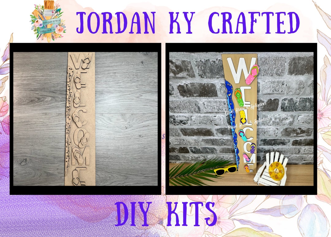 Welcome Flip Flop DIY Porch Leaner, Summer Porch Leaner, - Etsy