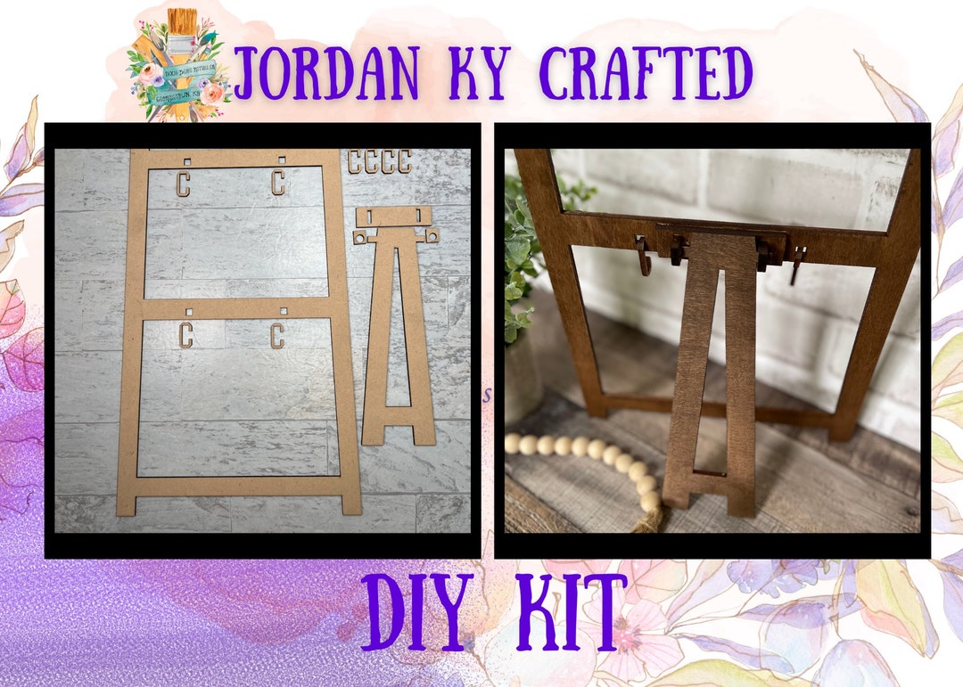 Easel Sign Frame, Interchangeable Sign Frame, DIY Seasonable Sign ...