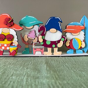 Summer Gnomes, DIY Gnome Kits, Swimming Gnome, Beach Gnome, DIY Picnic ...