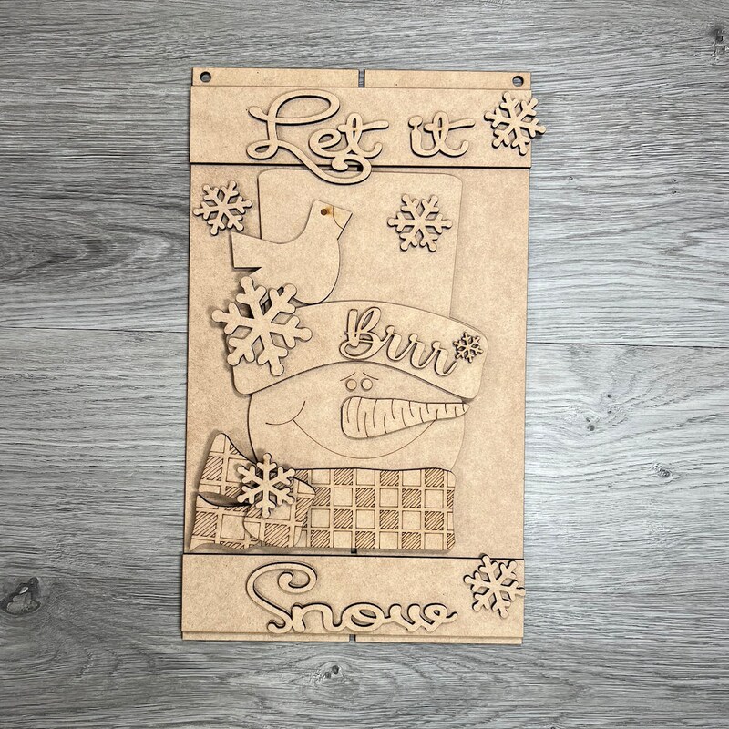 Pallet Snowman - Etsy