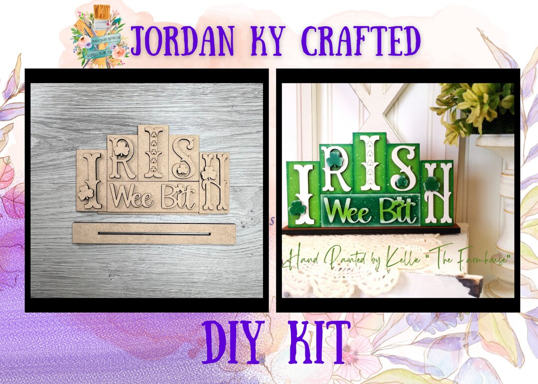 Mini Irish Wee Bit DIY Word Block, St. Patrick's Day Mini Word Block ...