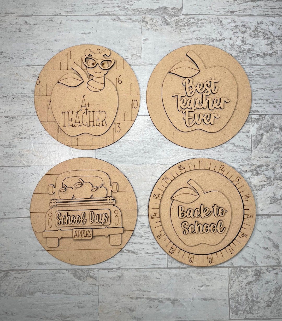 Teacher Ladder Inserts, School Days Ladder Tiles, Teacher Craft Kit ...