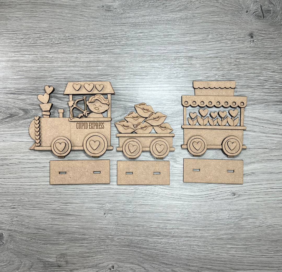 Valentine Train DIY Kit Love Train Cupid Train Valentine - Etsy