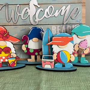 Summer Gnomes, DIY Gnome Kits, Swimming Gnome, Beach Gnome, DIY Picnic ...