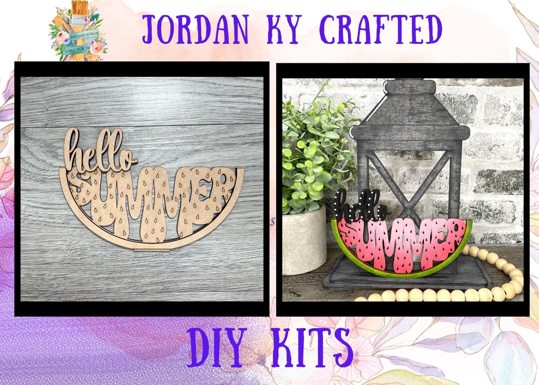 Lantern Watermelon DIY Insert, Lantern Shelf Sitter, Interchangeable ...
