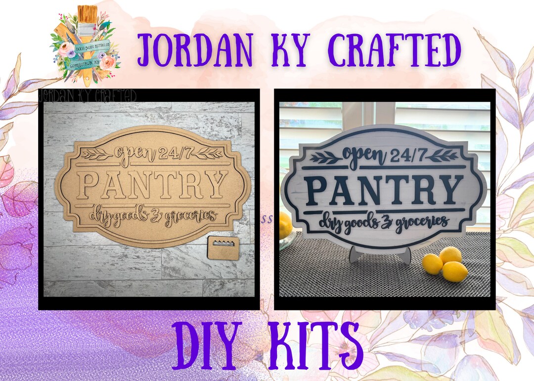 Pantry Sign, Handmade Pantry Sign, DIY Pantry Sign, Craft Project for ...