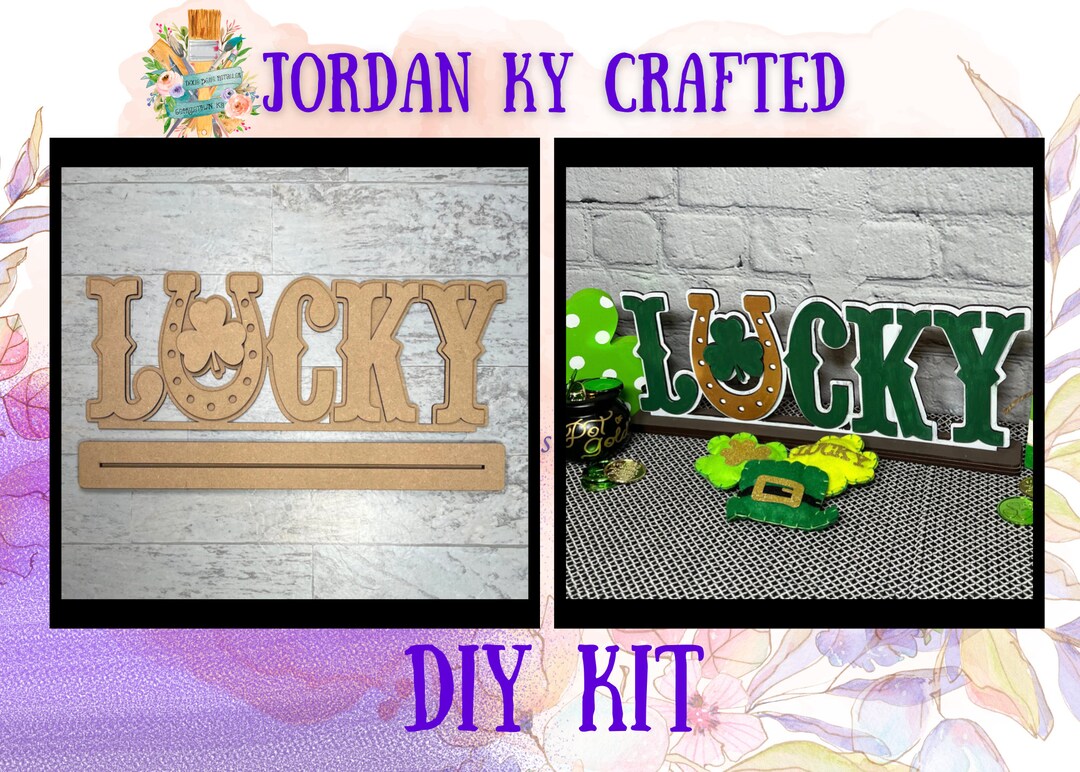 Lucky Display, Lucky Centerpiece, Lucky Sign, St. Patrick's Sign, Irish ...
