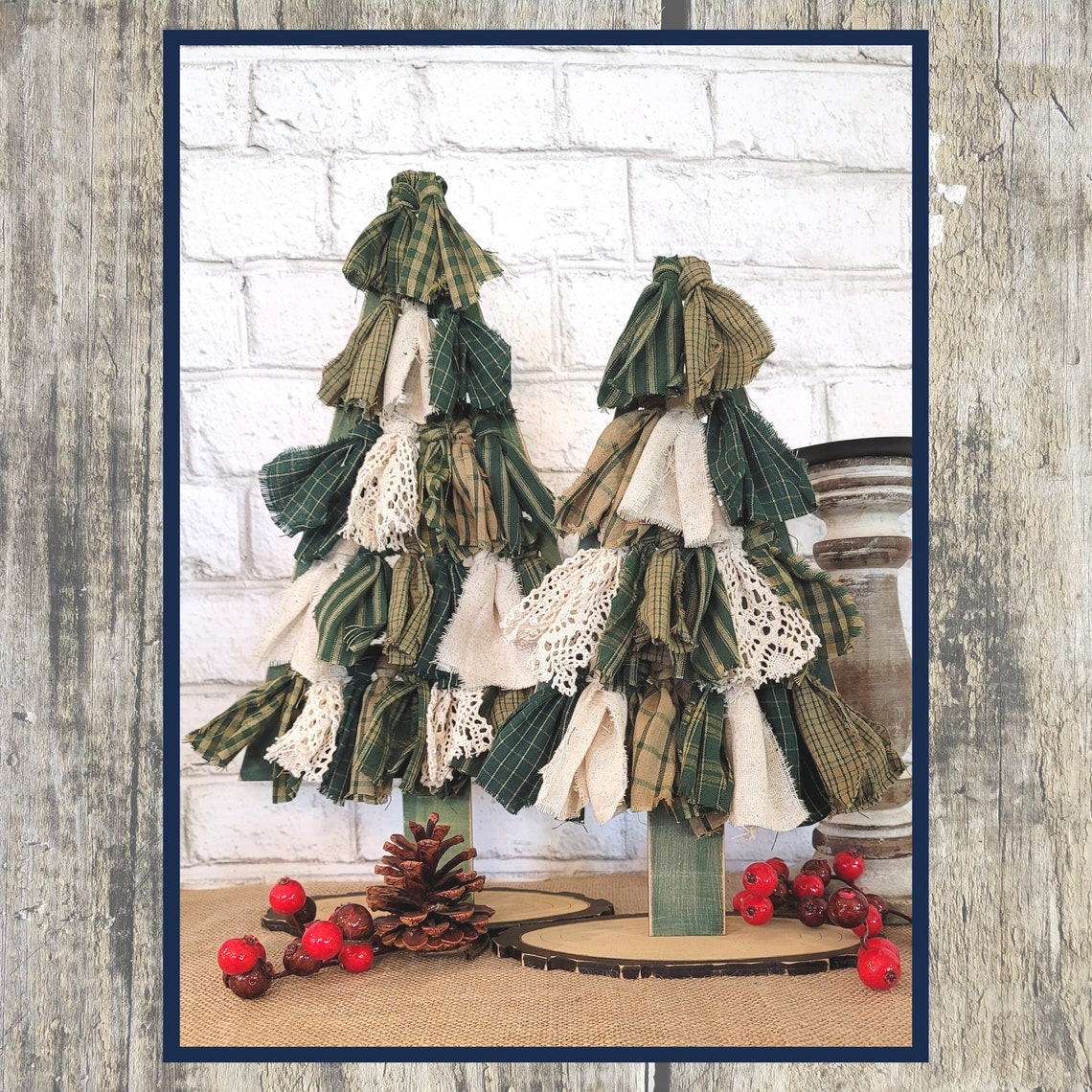 Rag Tie Trees DIY Trees Kit Tree Shelf Sitters Rag Tie - Etsy