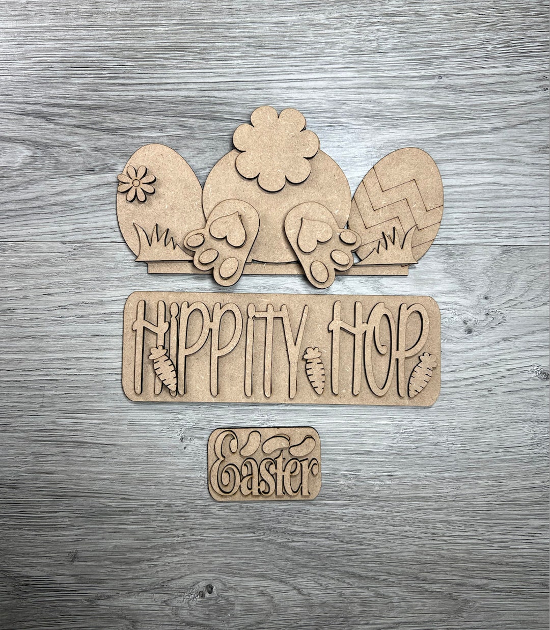 Bunny Butt Truck DIY Insert, Bunny Rustic Truck Insert, Interchangeable Truck Insert, DIY Truck ...