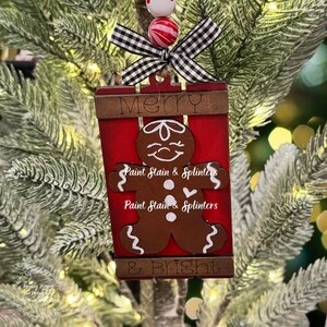 Gingerbread Pallet DIY Ornaments, Christmas Ornaments, Christmas Gift ...