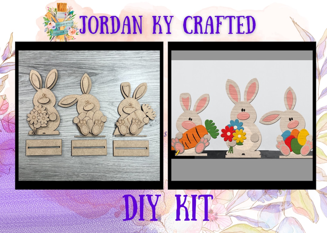 Easter Bunny DIY Shelf Sitter, Bunny Sitters, Standing Bunnies, Rabbit ...