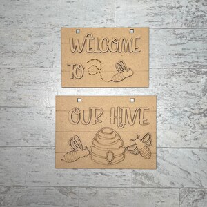 Welcome to Our Beehive Signs, Easel Bee Signs, Interchangeable Signs ...