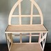 Cathedral Window Display Shelf, Arched Display, Two Tier Shelf, Display ...